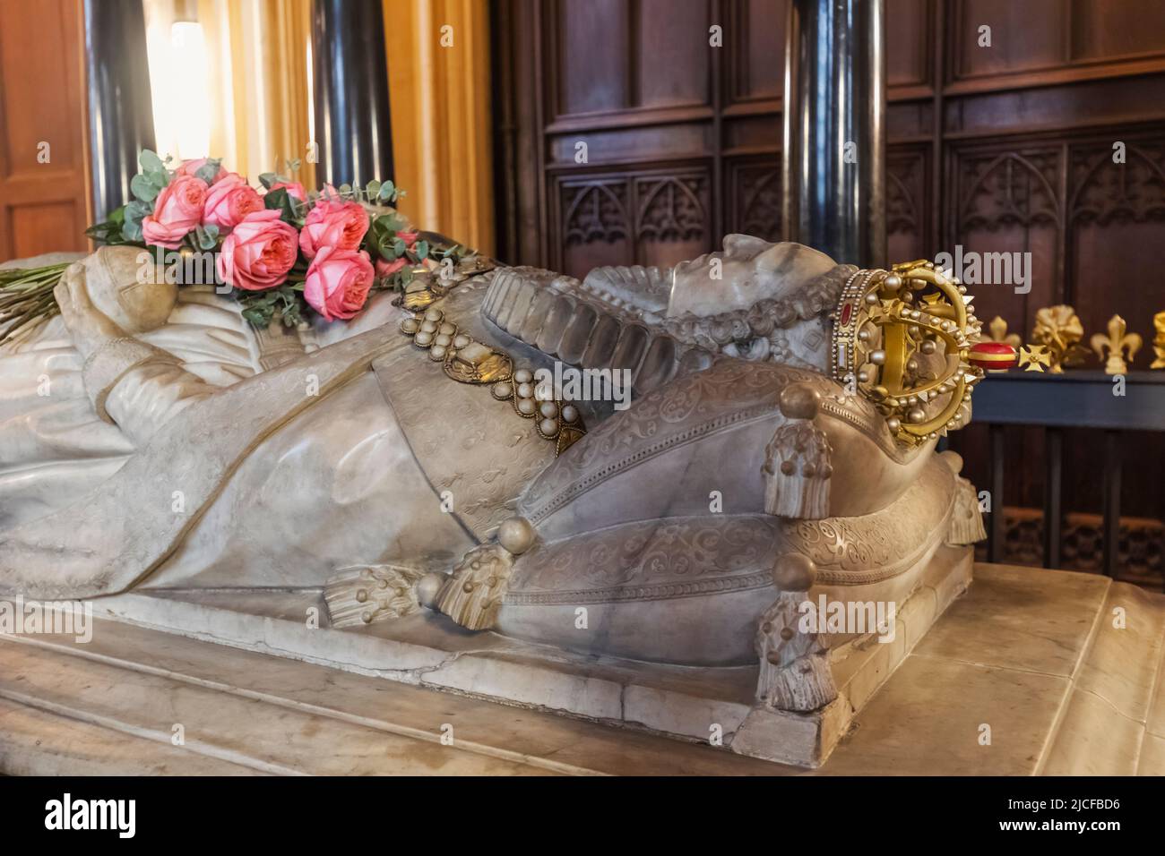 England, London, Westminster Abbey, Grab von Königin Elizabeth I ...