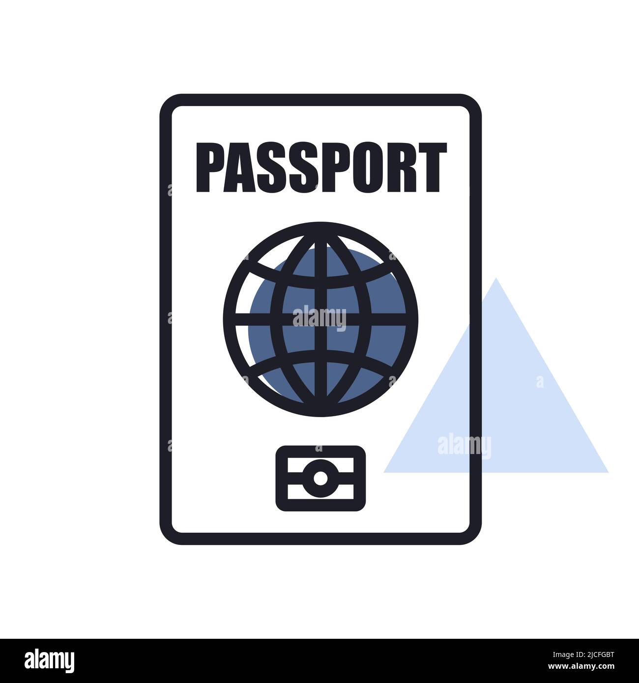 Vektorsymbol Reisepass, Identifikationssymbol. Graph Symbol für Reise ...