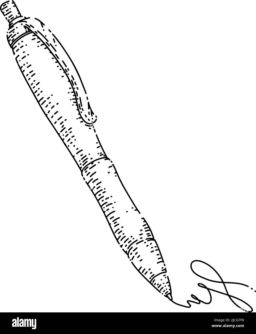 Stift Schreibwaren Skizze von Hand gezeichnet Vektor Stock-Vektorgrafik ...