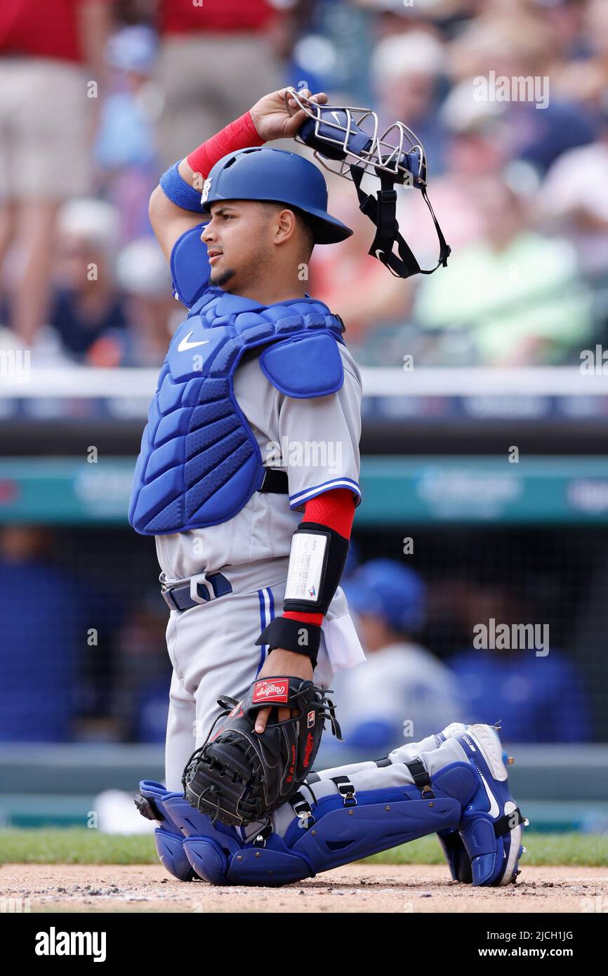 DETROIT, MI – 12. JUNI: Der Toronto Blue Jays-Fänger Gabriel Moreno (55 ...