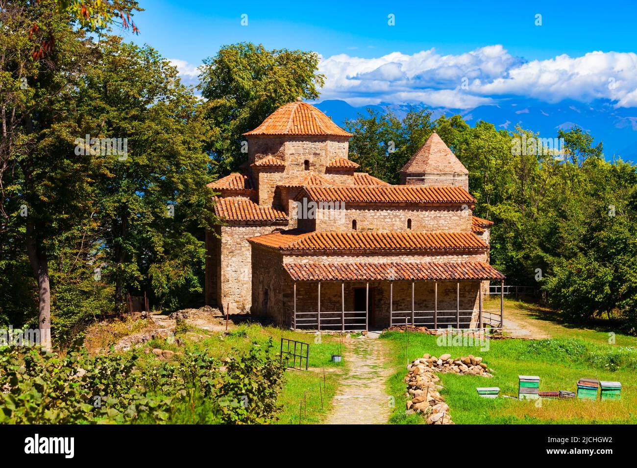 Old Shuamta oder Dzveli Shuamta Kloster Komplex in Kacheti. Kacheti ist ...