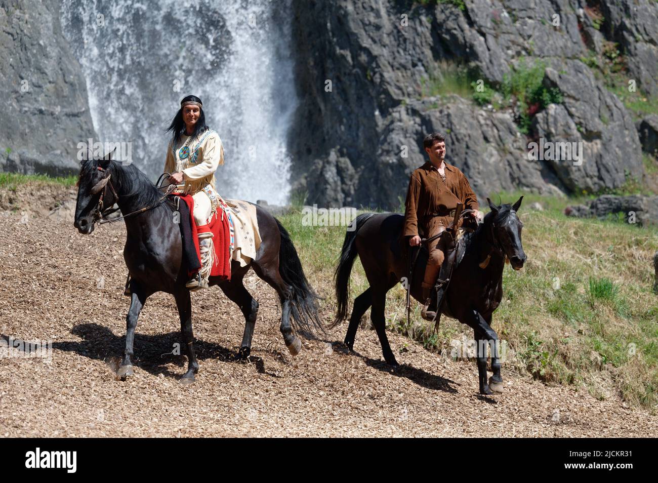 Elspe, Deutschland. 14.. Juni 2022. Schauspieler Jean-Marc Birkholz ...