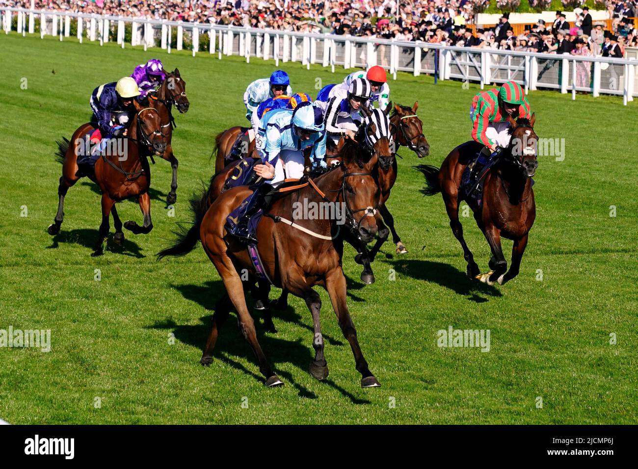 Lassen Sie sich von Daniel Tudhope auf Shirty reiten und gewinnen Sie die Copper Horse Stakes am ...