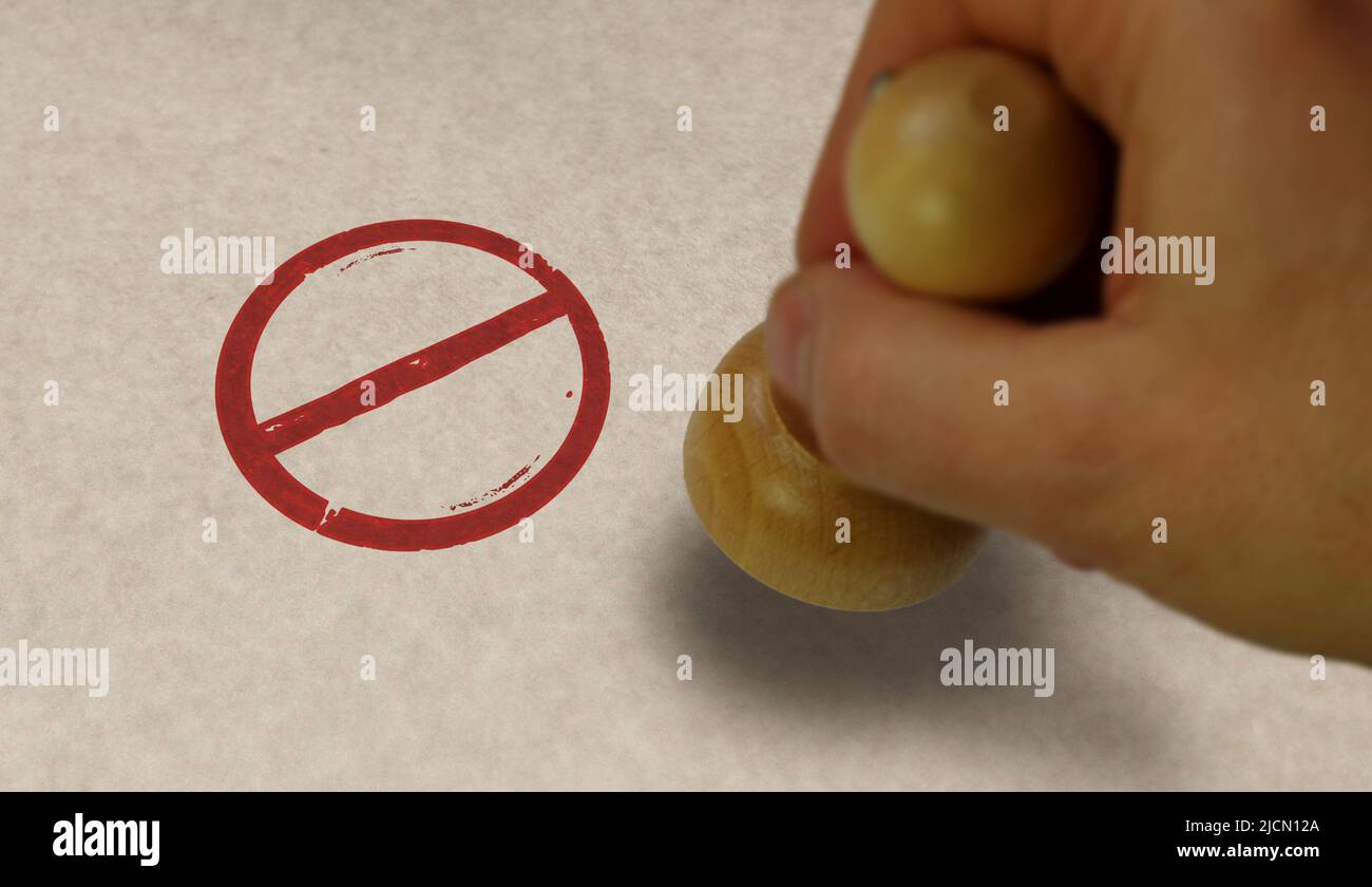 Prohibited symbol -Fotos und -Bildmaterial in hoher Auflösung – Alamy