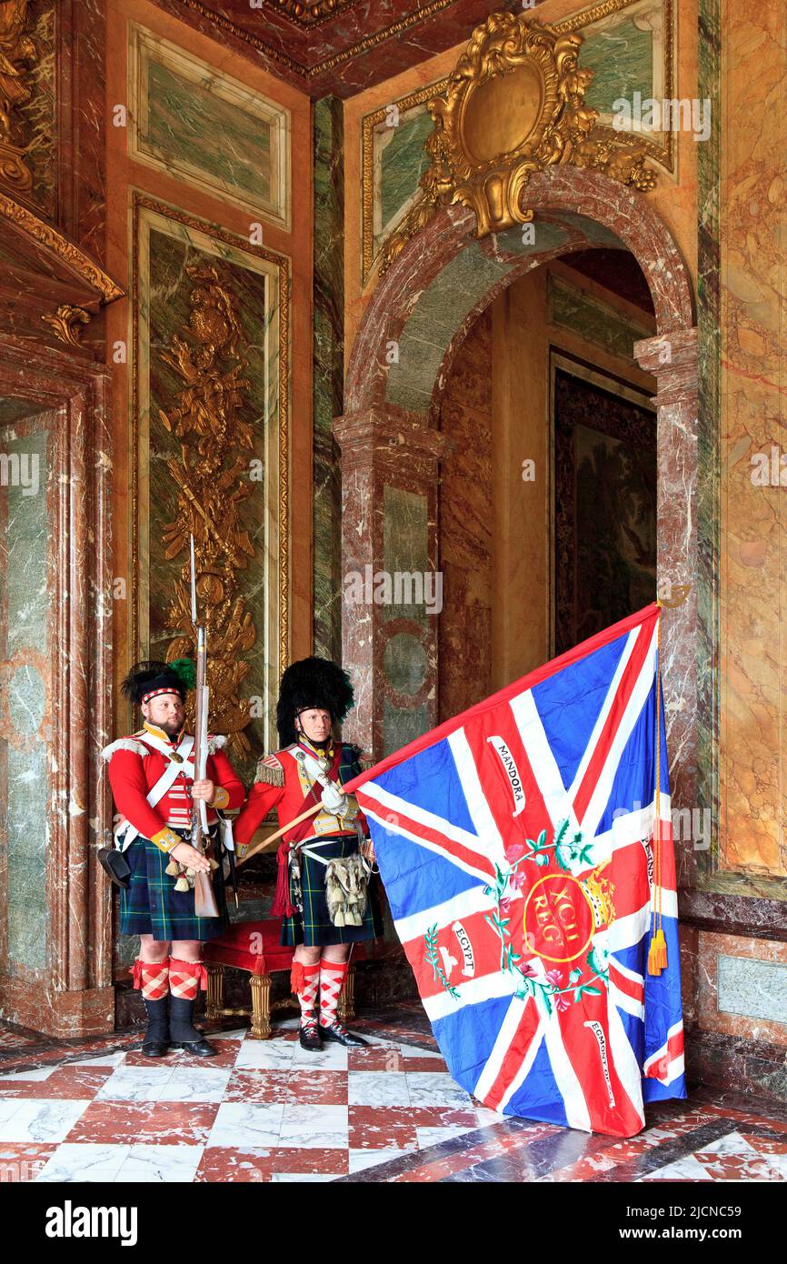 Soldaten des 92. (Gordon Highlanders) Regiments of Foot beim Ball der ...
