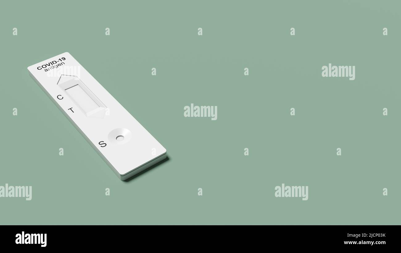 Covid-Schnellantigen-Nasentest. Selbsttest zu Hause oder an der Corona ...