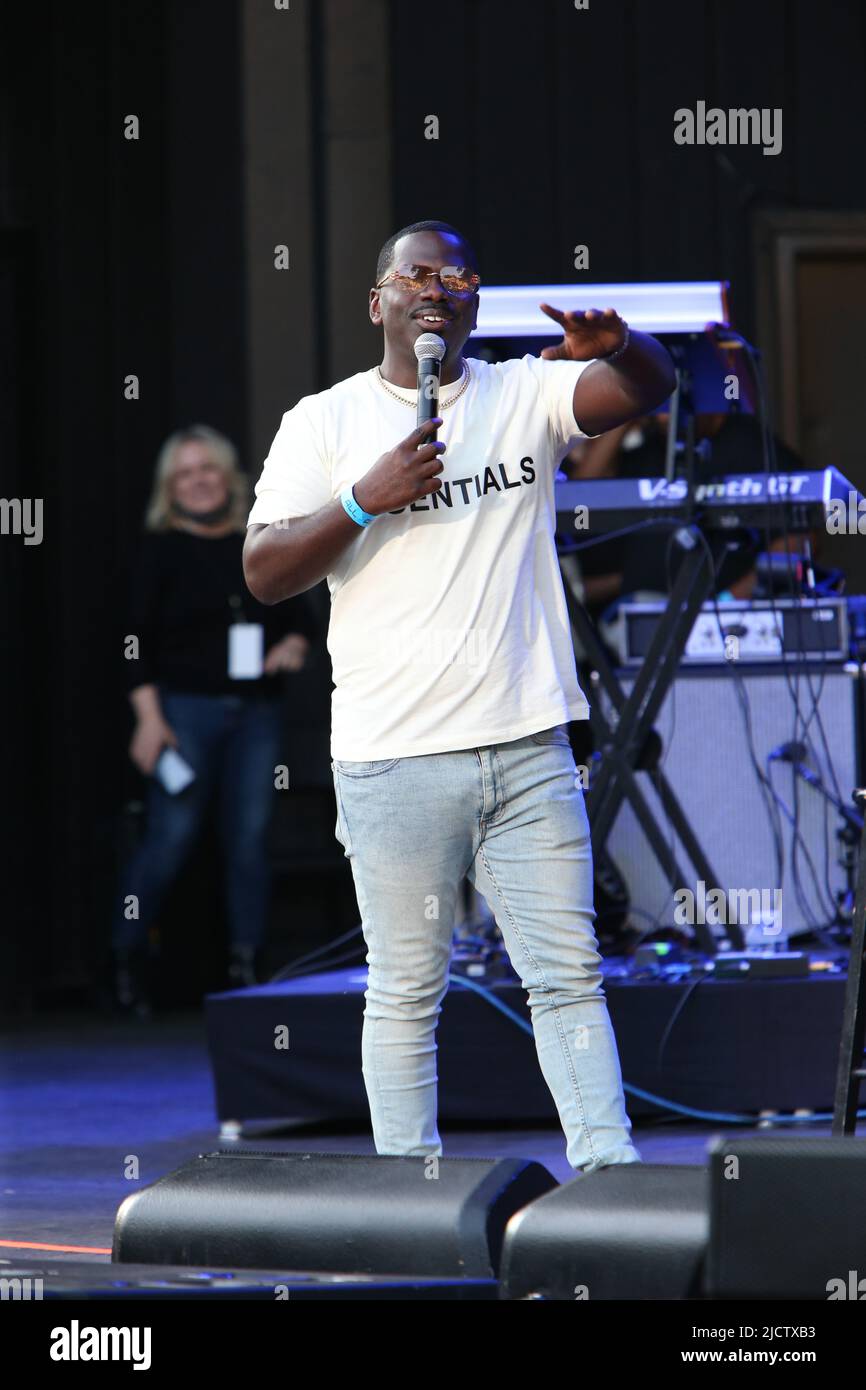 Der Komiker Skeet Carter spielt Live-Comedy bei der Dell East Music ...