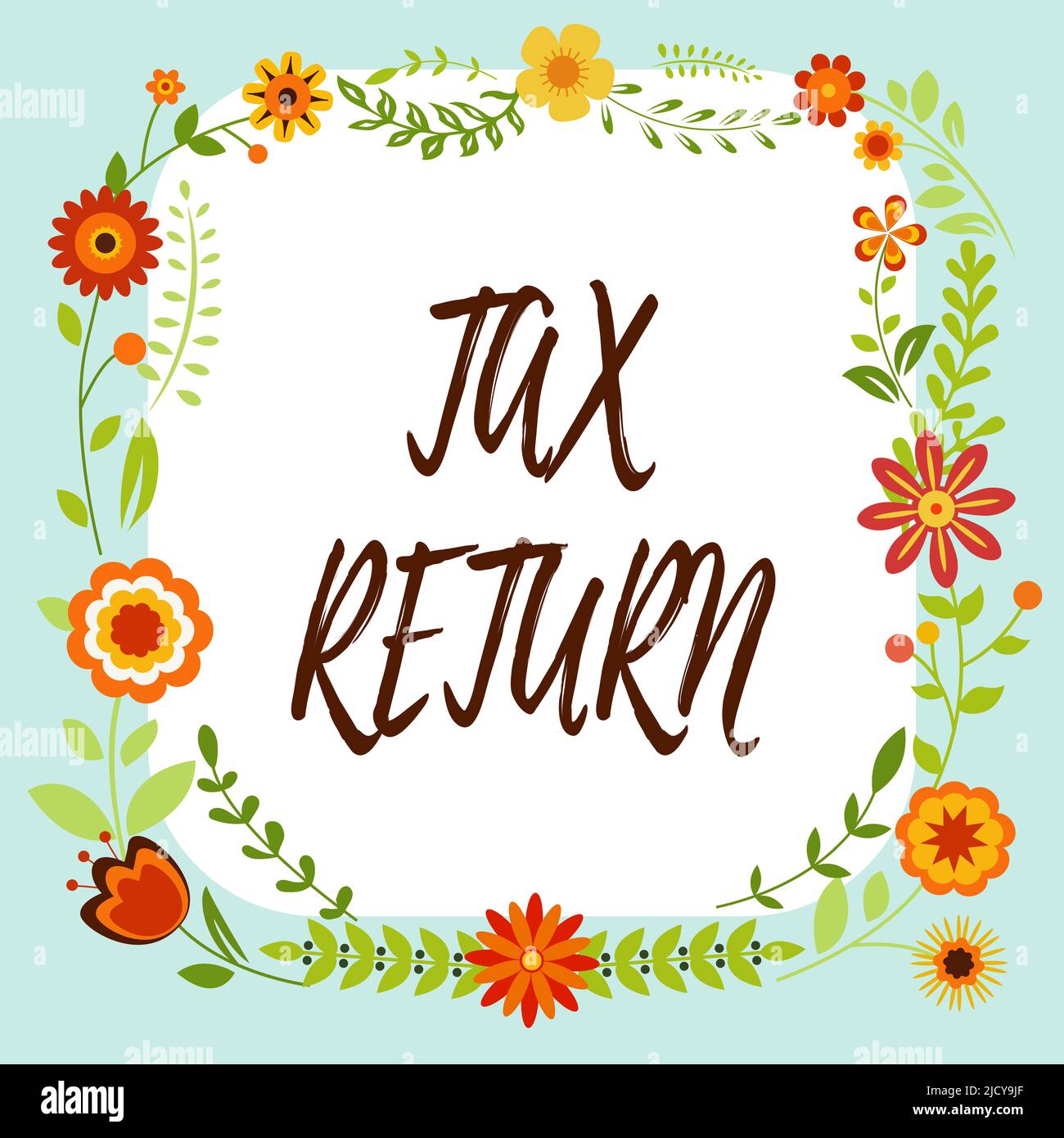 Handschriftlich Zeichen Steuererklärung. Geschäftsansatz, der ...