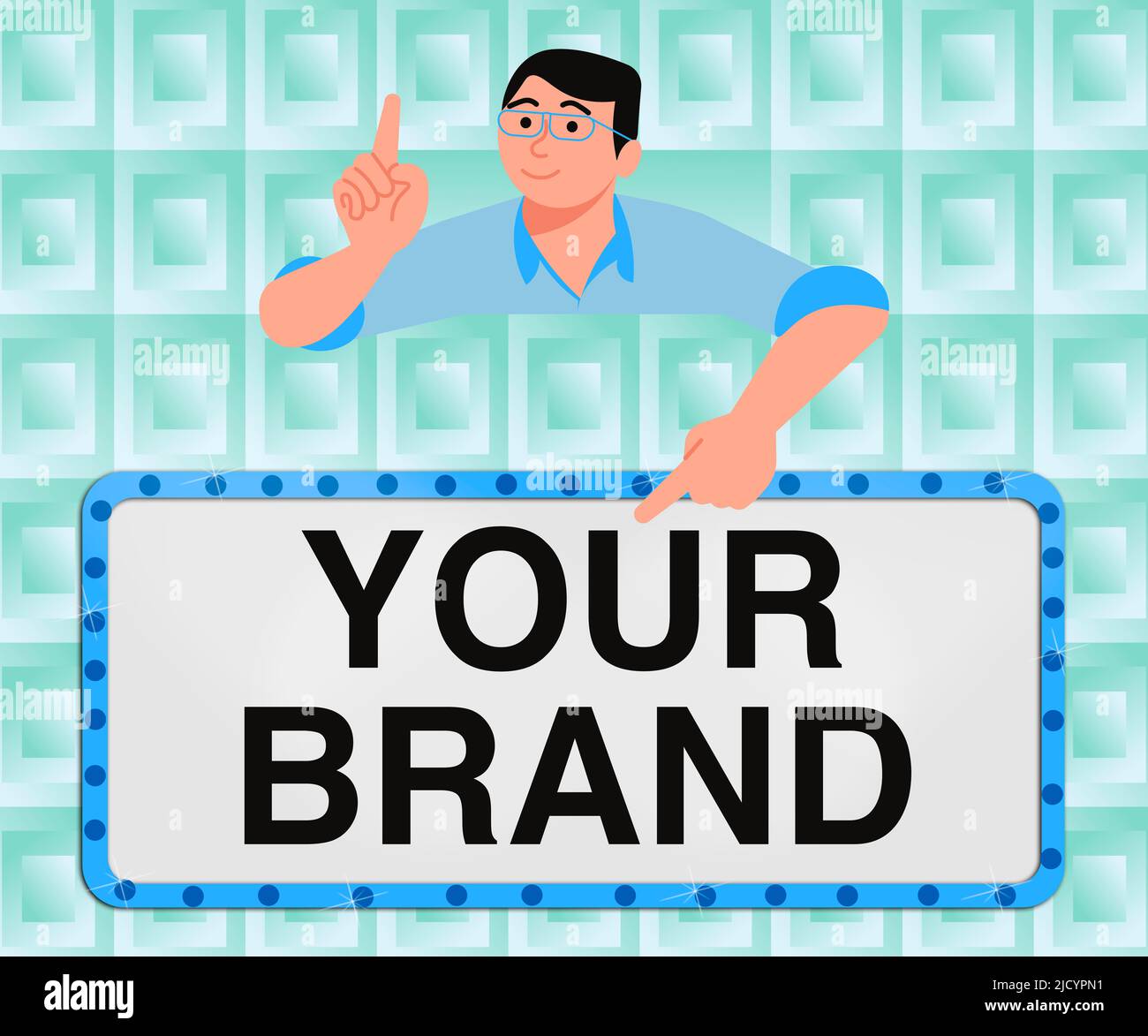 Handschrift unterschreiben Sie Ihre Marke. Konzeptfoto Ein Name jeder ...