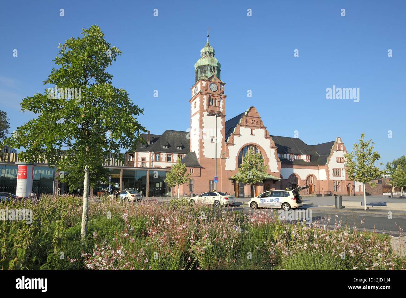 Bahnhof im Stil der Neorenaissance in Bad Homburg im Bahnhof, Hessen ...
