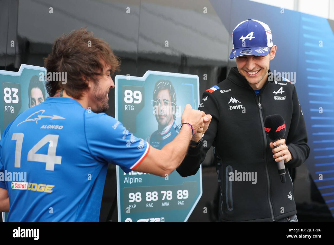 OCON Esteban (Fra), Alpine F1 Team A522, ALONSO Fernando (SPA), Alpine F1 Team A522, Portrait ...