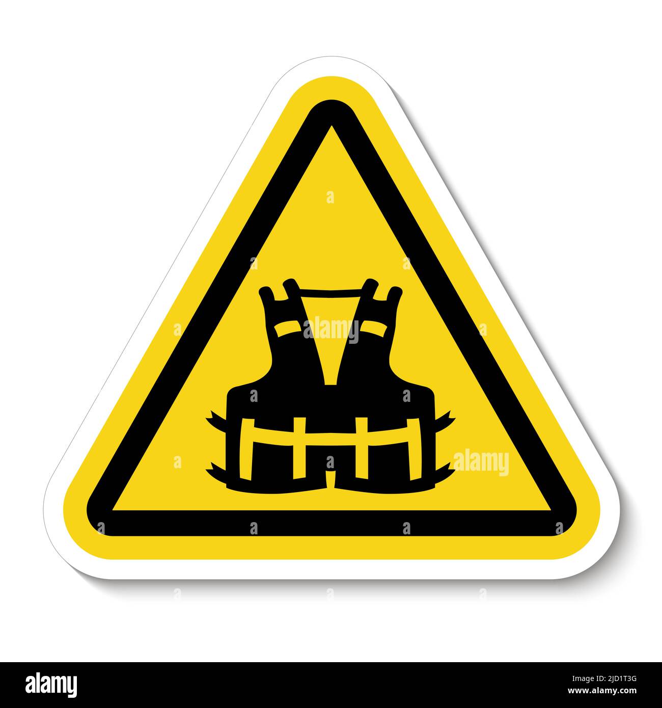 PSA-Symbol.Tragen einer Rettungsweste für Sicherheitssymbolzeichen ...