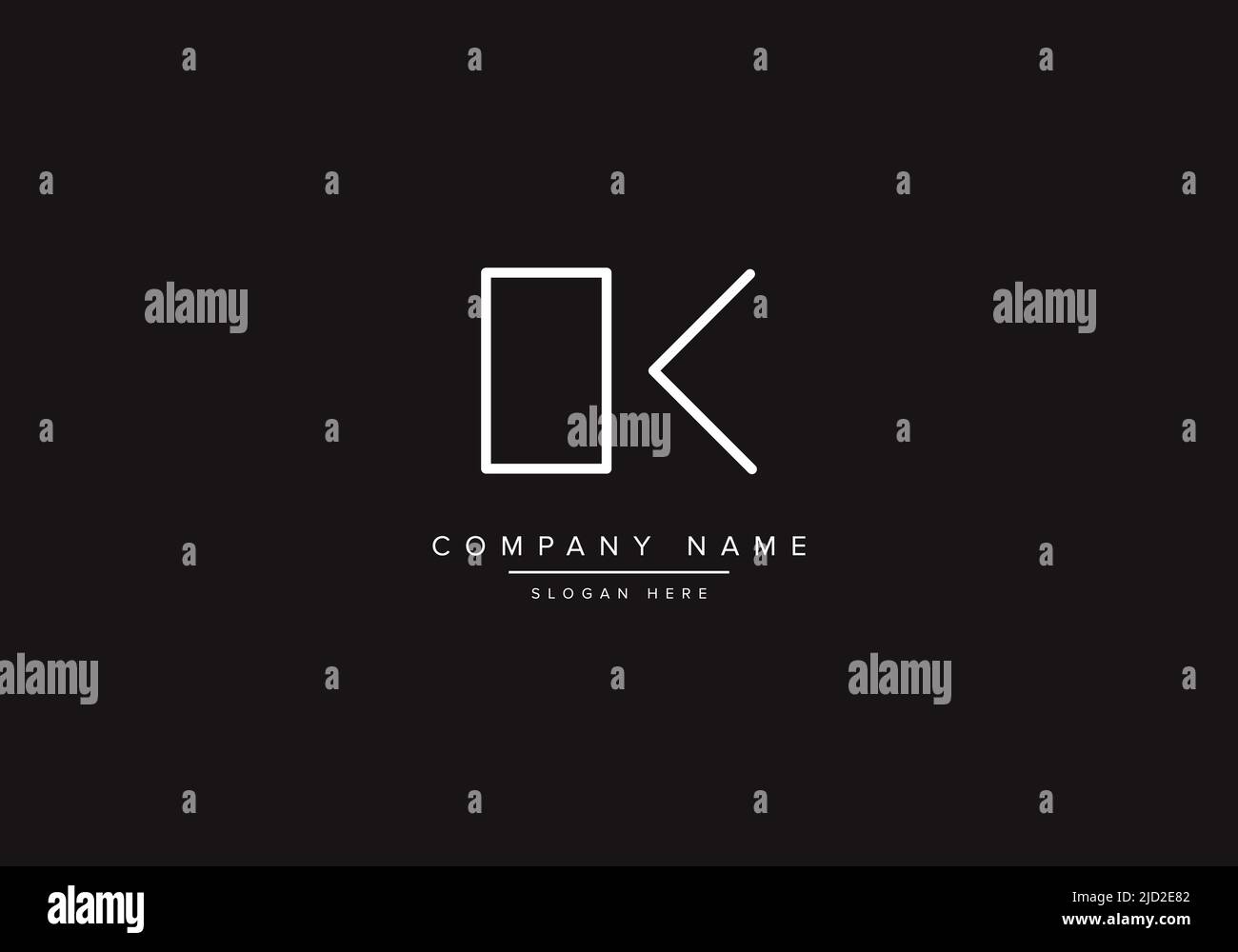 Okk logo design -Fotos und -Bildmaterial in hoher Auflösung – Alamy