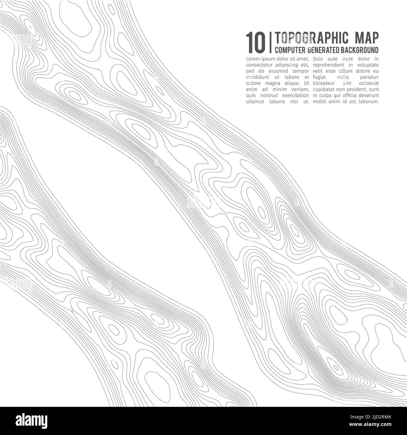 Topografische Karte Kontur Hintergrund. Topo Karte mit Höhenangaben ...