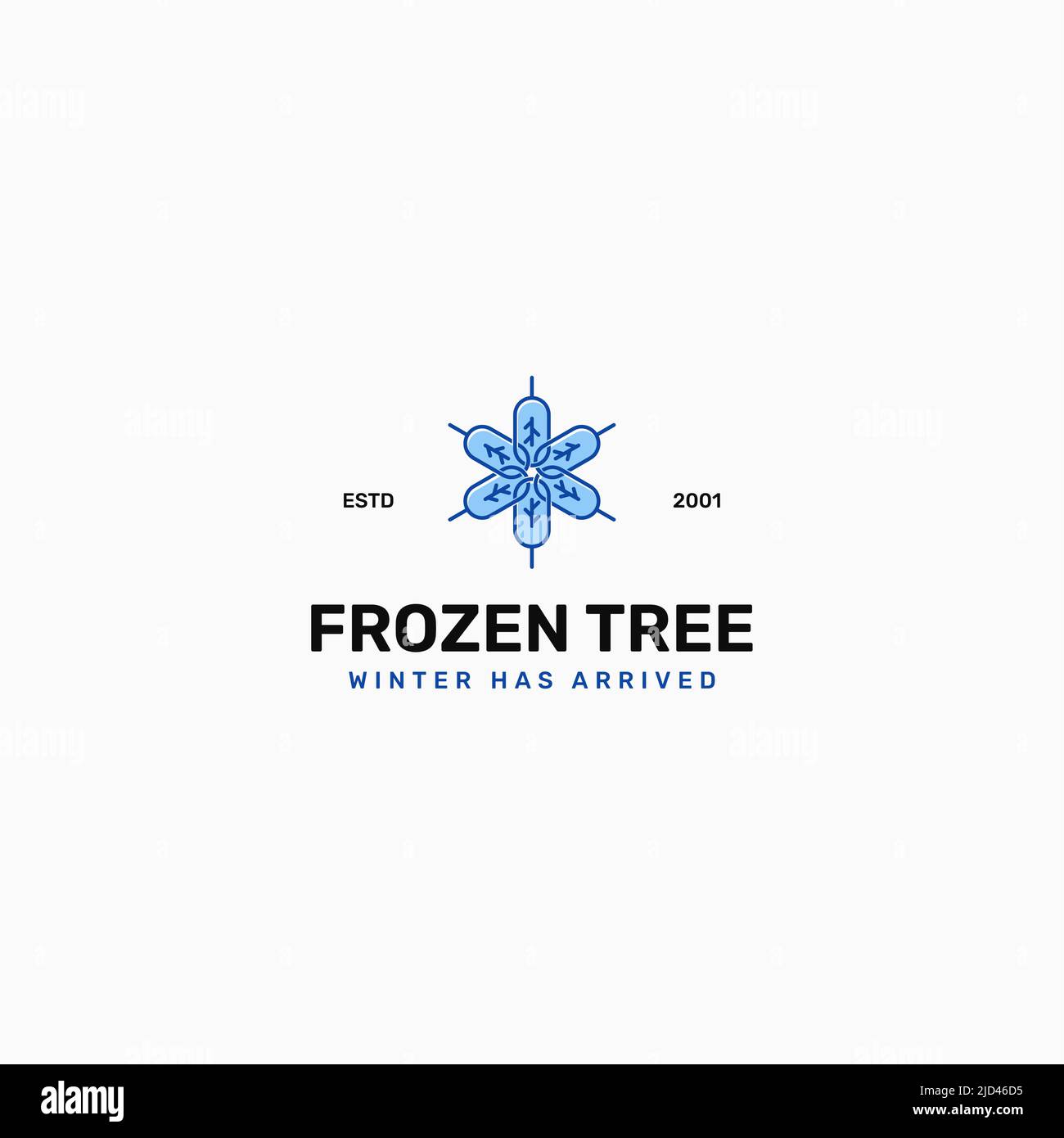 Schneeflocke logo Stock-Vektorgrafiken kaufen - Alamy