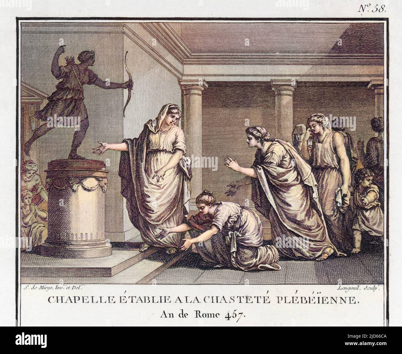 Ein Schrein plebejischer Keuschheit wird von Virginia eingerichtet, der ...