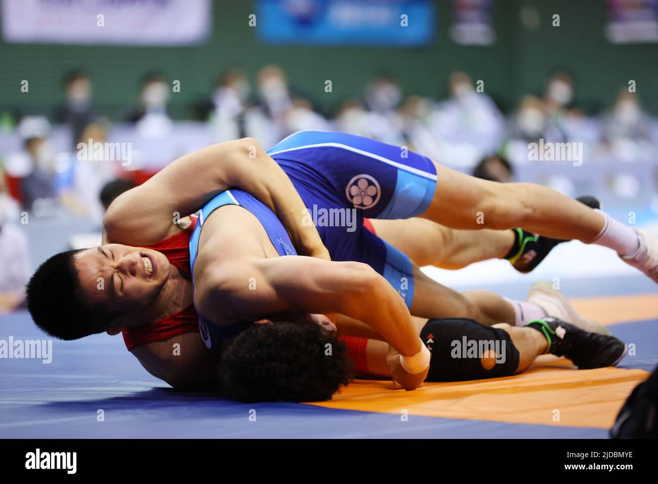 (L bis R) Yuya Okajima, Masao Tanaka, 18. JUNI 2022 - Wrestling : Meiji ...