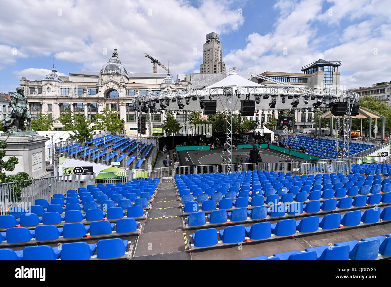 Die Abbildung zeigt eine Vorschau auf die kommende FIBA 3x3 Basket ...