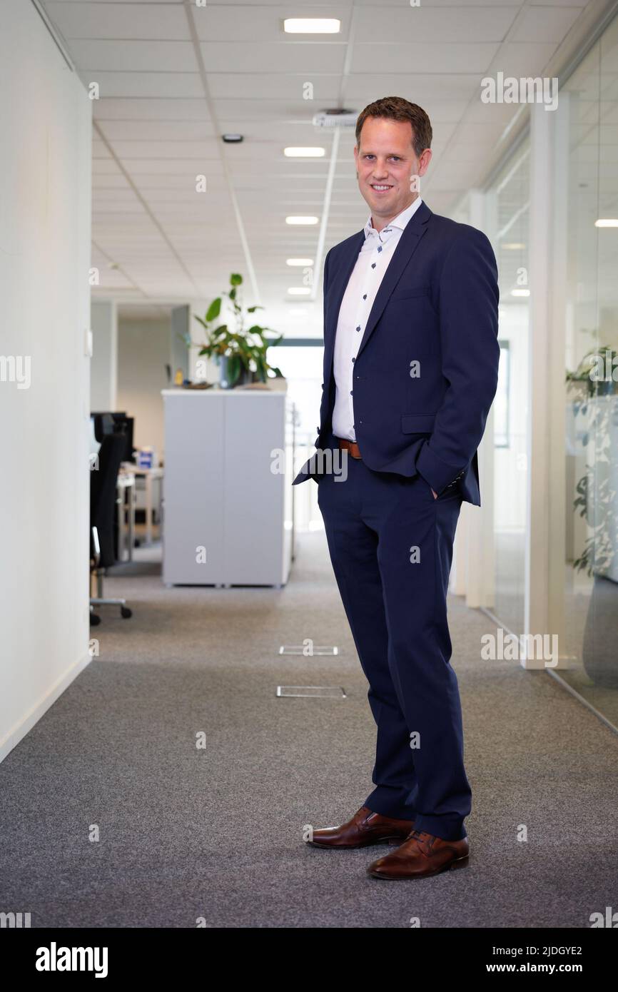 Citymesh-CEO Mitch De Geest posiert für den Fotografen in den Büros von ...