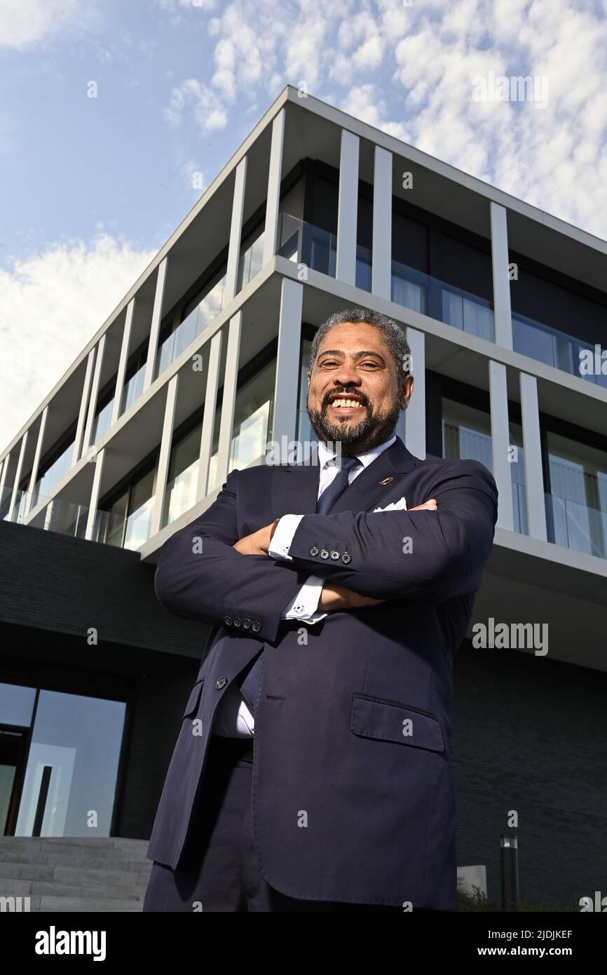 Tubize. Belgien, 21. Juni 2022, Paul Van den Bulck, Vorsitzender von ...
