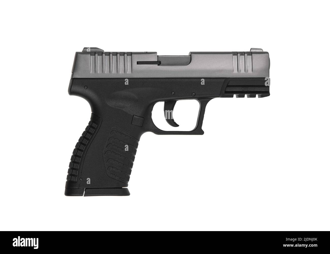 Moderne halbautomatische Pistole. Eine kurzwaffige Waffe zur ...