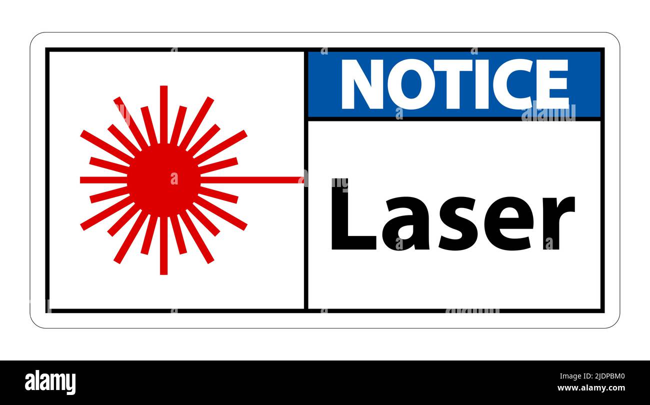 Hinweis Laser Symbol Zeichen Symbol Zeichen Isolate auf transparentem ...