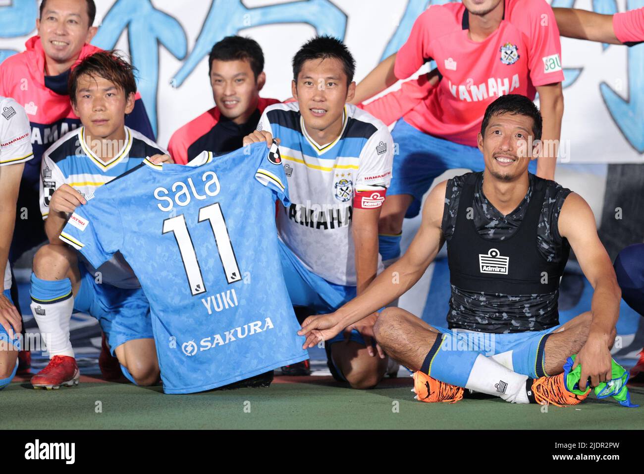 Lemongas Stadium Hiratsuka, Kanagawa, Japan. 22.. Juni 2022. (L-R) Shota Kaneko, Kosuke Yamamoto ...