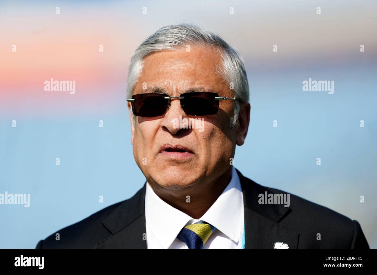 Lord Patel, Vorsitzender des Yorkshire CCC, vor dem Eröffnungstag des ...