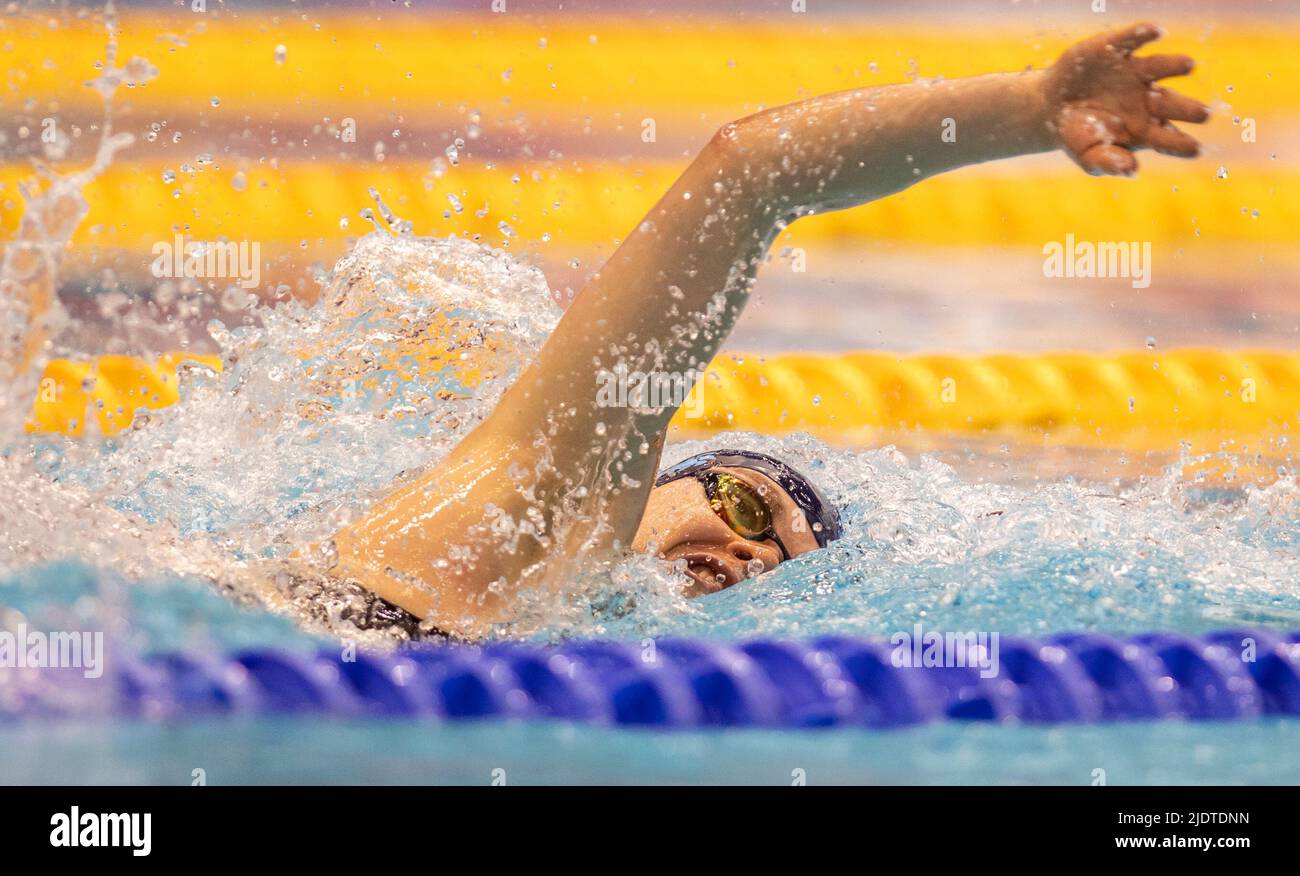 23. Juni 2022, Berlin: Schwimmen: Deutsche Meisterschaft, Entscheidung ...