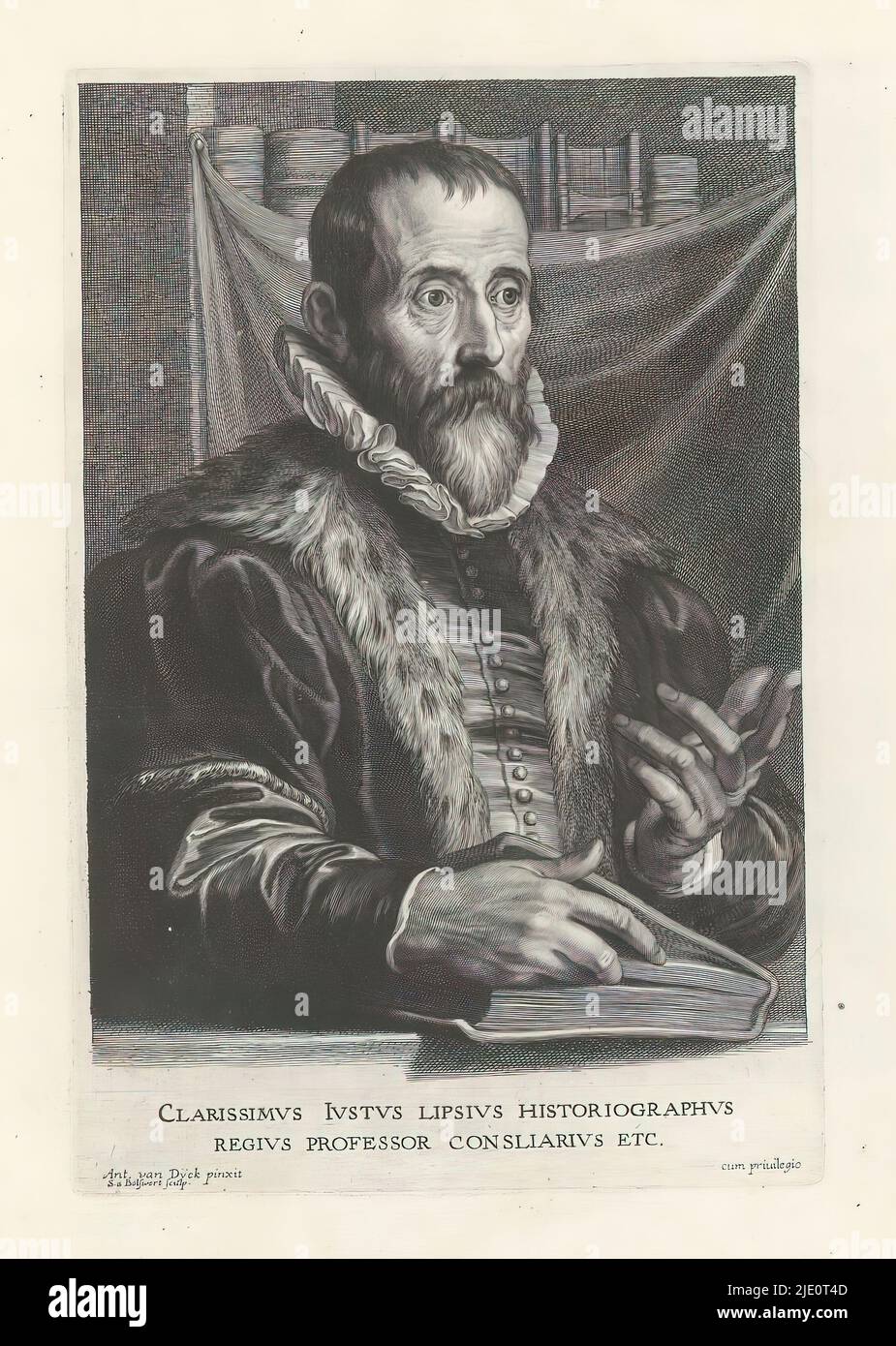 Porträt von Justus Lipsius, Icones Principum Vivorum Doctorum Pictorum ...