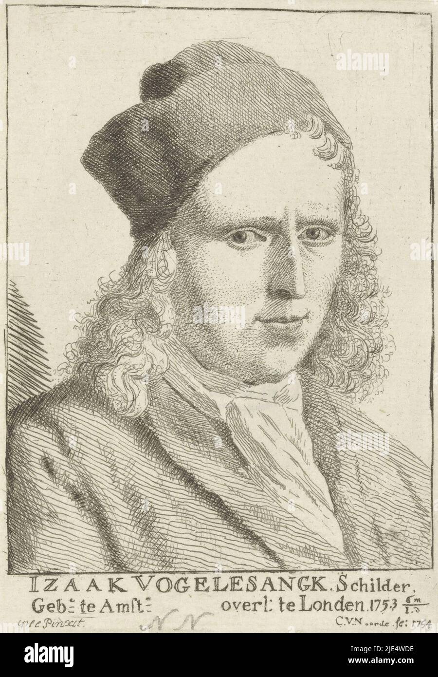 Porträt des Malers Izaak Vogelensanck, Porträt von Izaak Vogelensanck ...