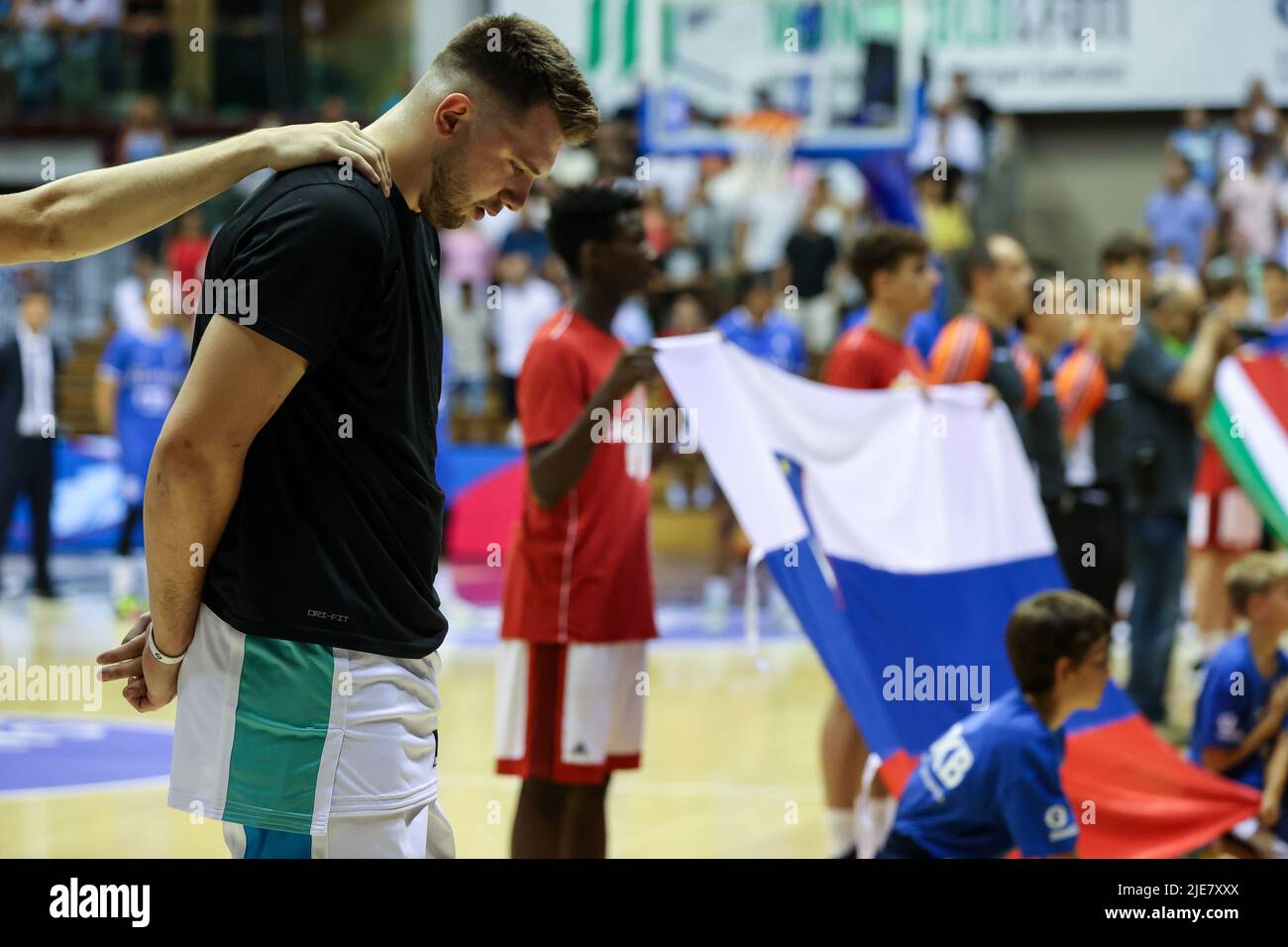 Luka Don?ic (SLO) beim Basketball-Testspiel Italien gegen Slowenien am ...