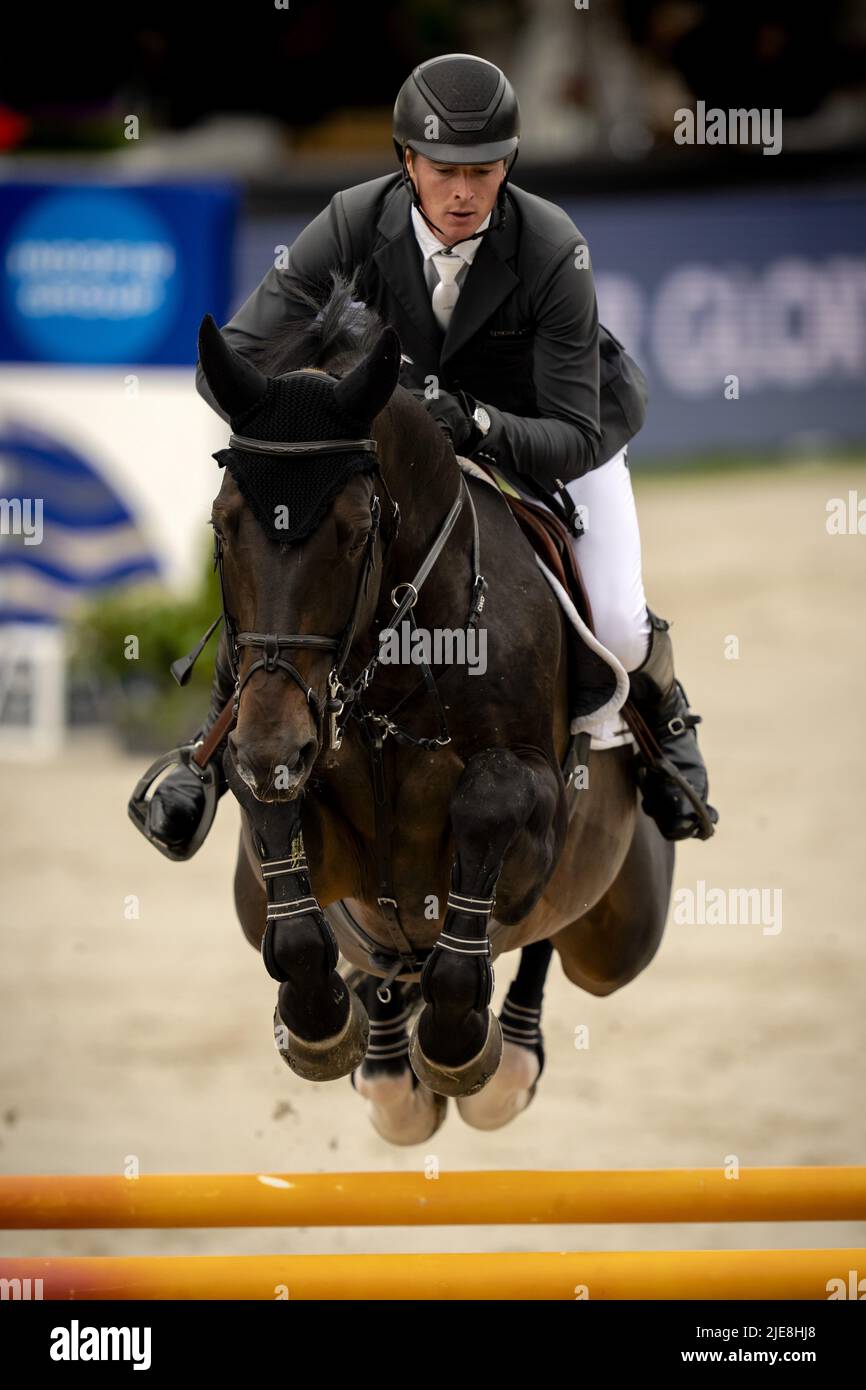 ROTTERDAM - Pieter Clemens (Belgien) im Einsatz beim Nations Cup ...
