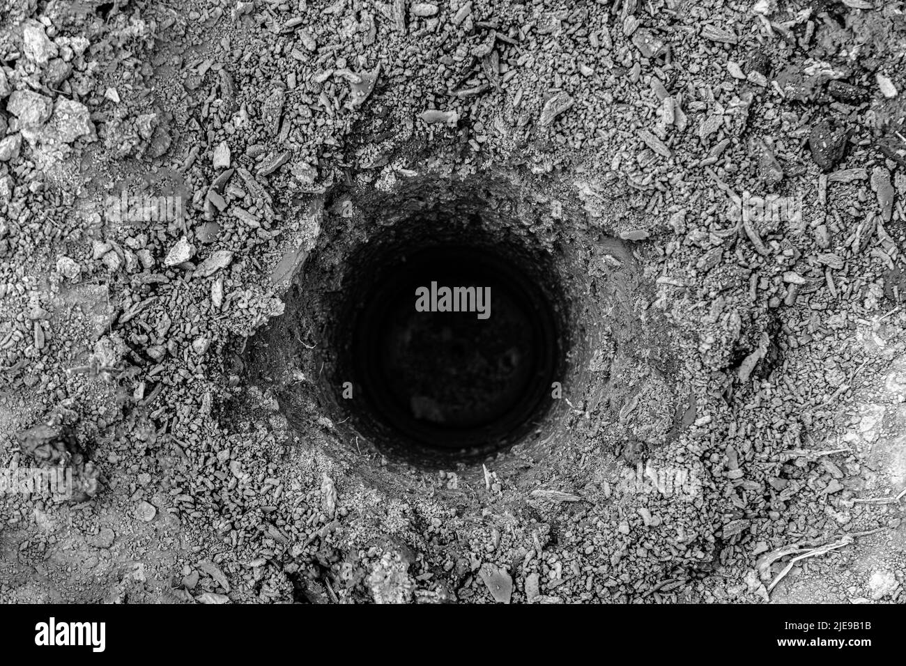 Bohrloch im boden -Fotos und -Bildmaterial in hoher Auflösung – Alamy