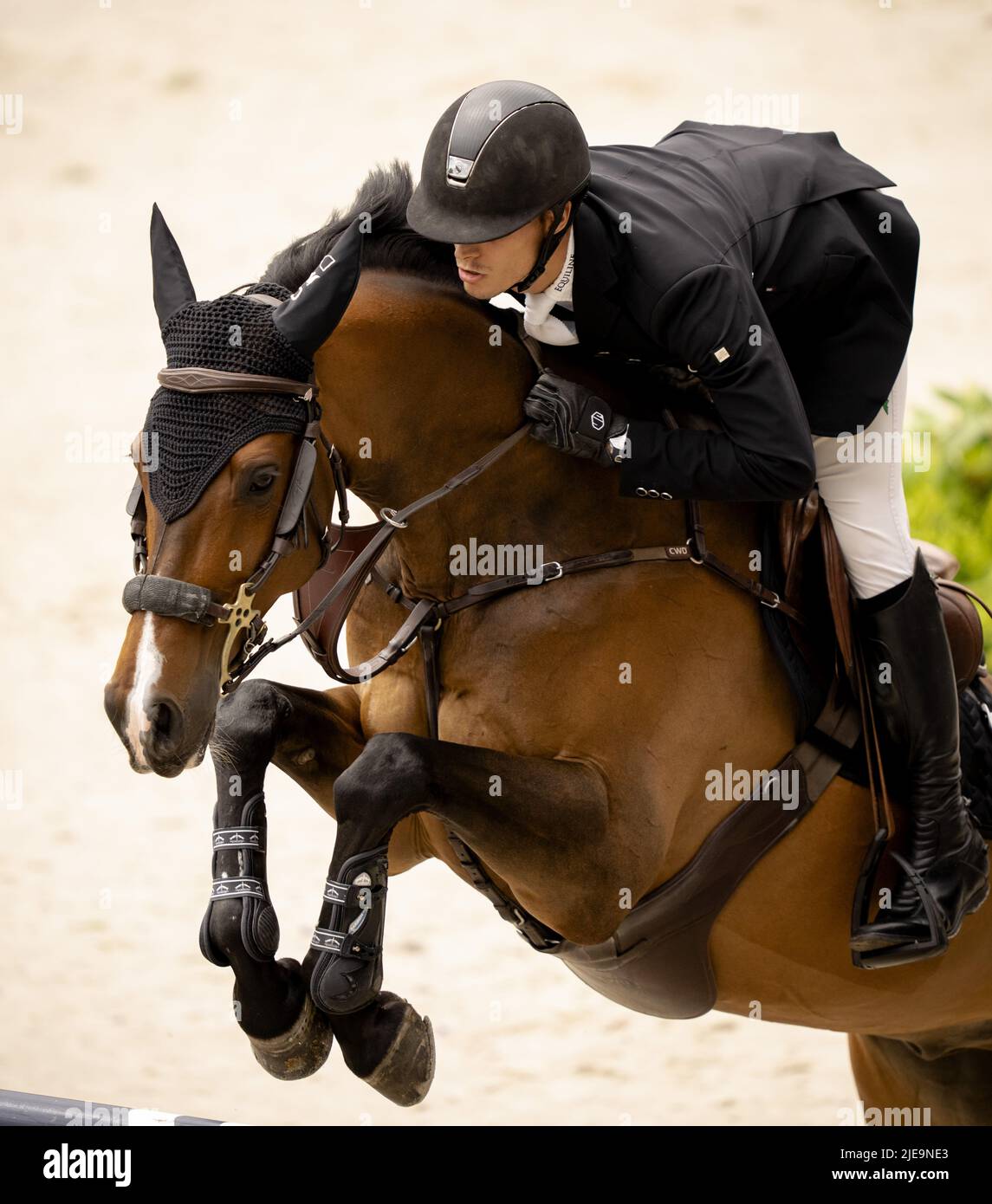 ROTTERDAM - Lars Kersten im Einsatz beim Nations-Cup-Springen beim CHIO ...