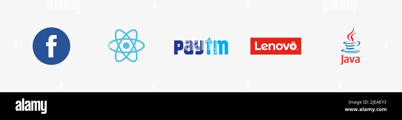Technology Logo Bundle: React Logo, Facebook-Logo, Lenovo-Logo, Paytm ...