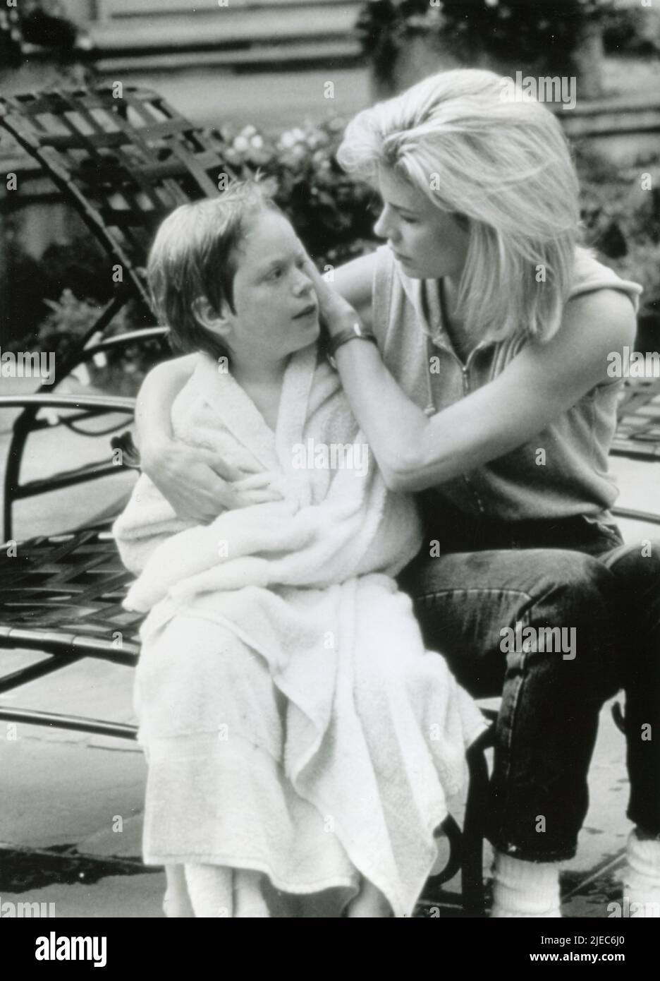 Kinderschauspieler Zach Englisch und Schauspielerin Kim Basinger im ...