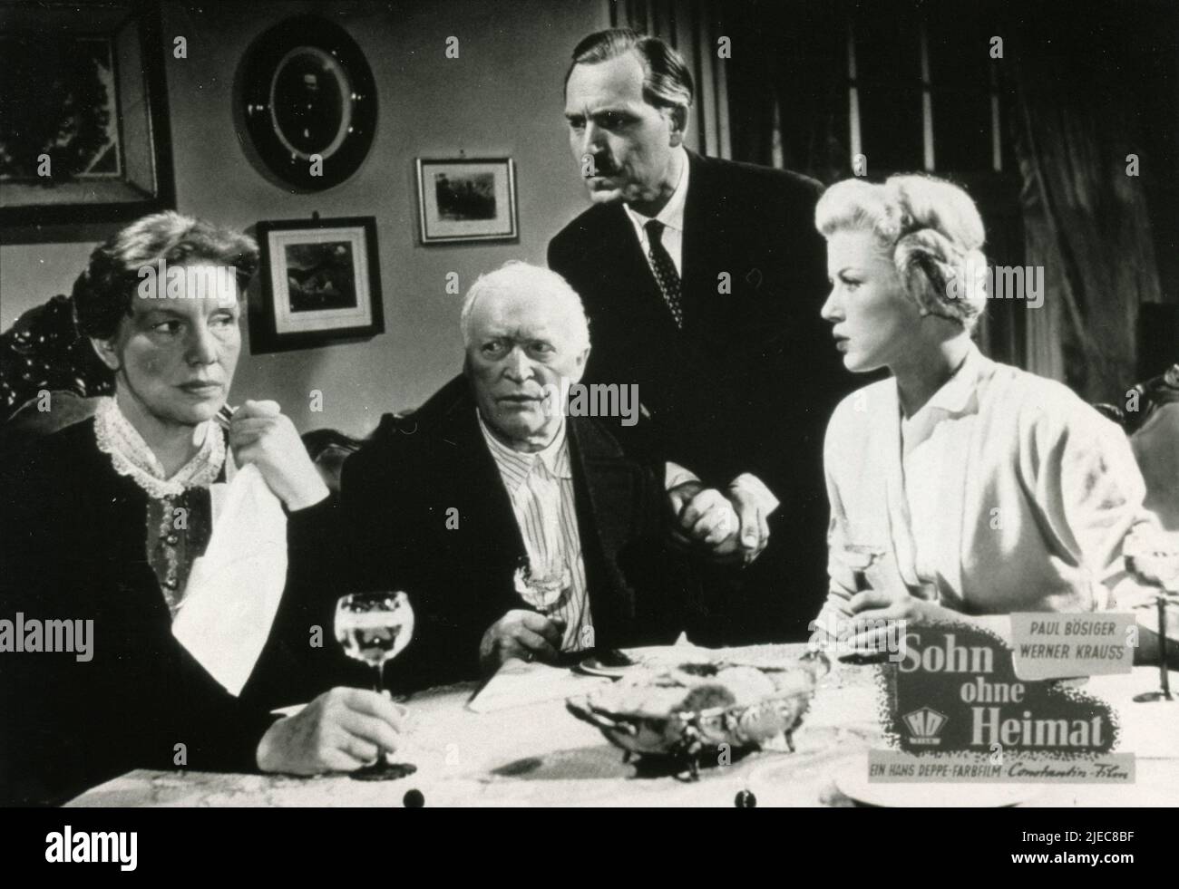 Die deutschen Schauspieler Werner Krauss, Josefin Kipper, Paul Klinger ...