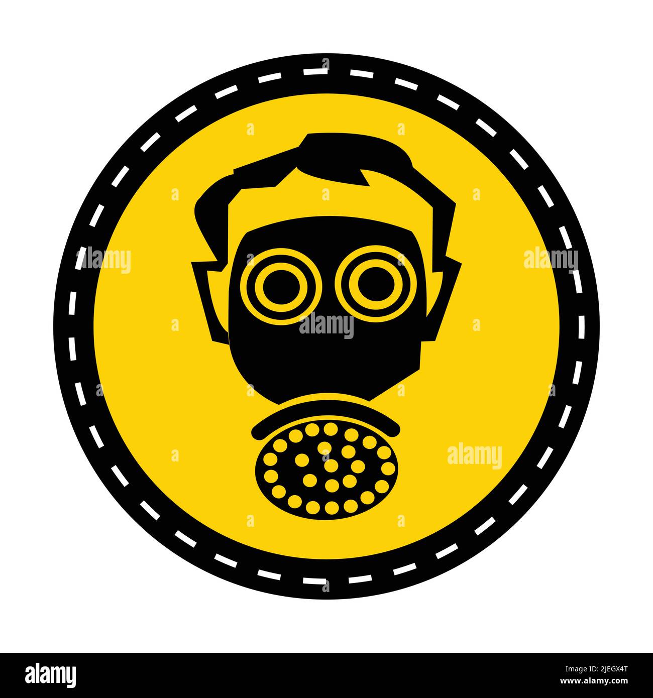 Symbol tragen Atemschutzmaske Schild auf weißem Hintergrund, Vektor ...