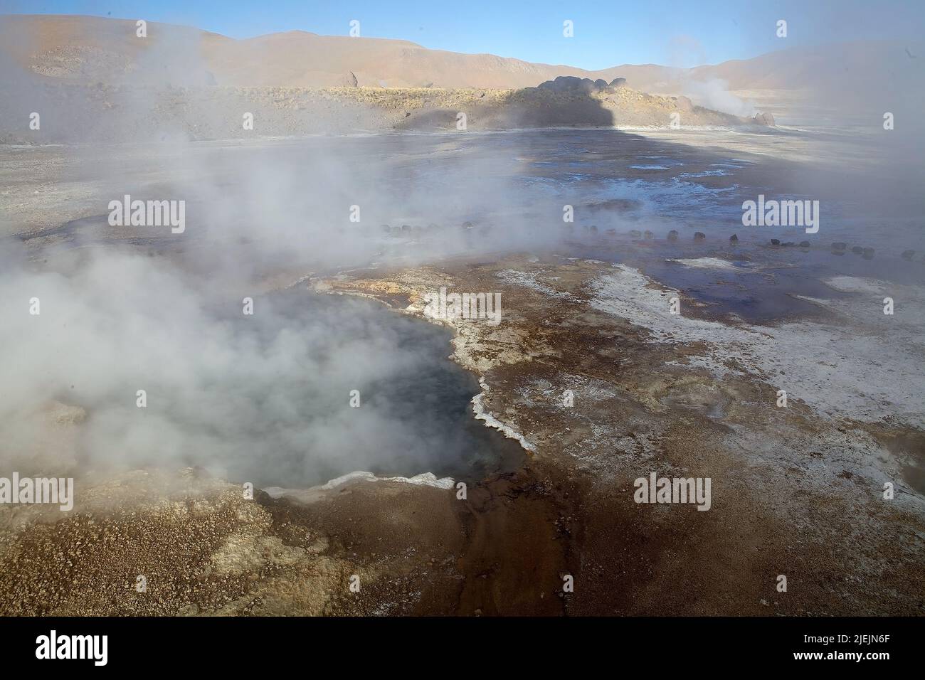 Geysire von El Tatio, Chile. El Tatio ist ein Geysir-Feld im Norden ...