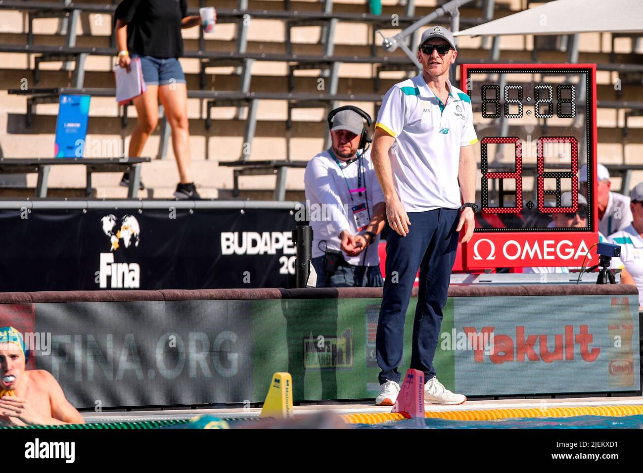 BUDAPEST, UNGARN - 27. JUNI: Cheftrainer Tim Hamill aus Australien beim ...