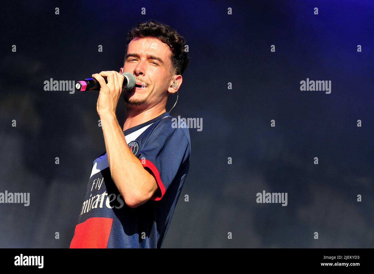 Calafell, Spanien. 26.. Juni 2022. Oriol de Ramon bei seinem Auftritt beim Calafell Beach ...