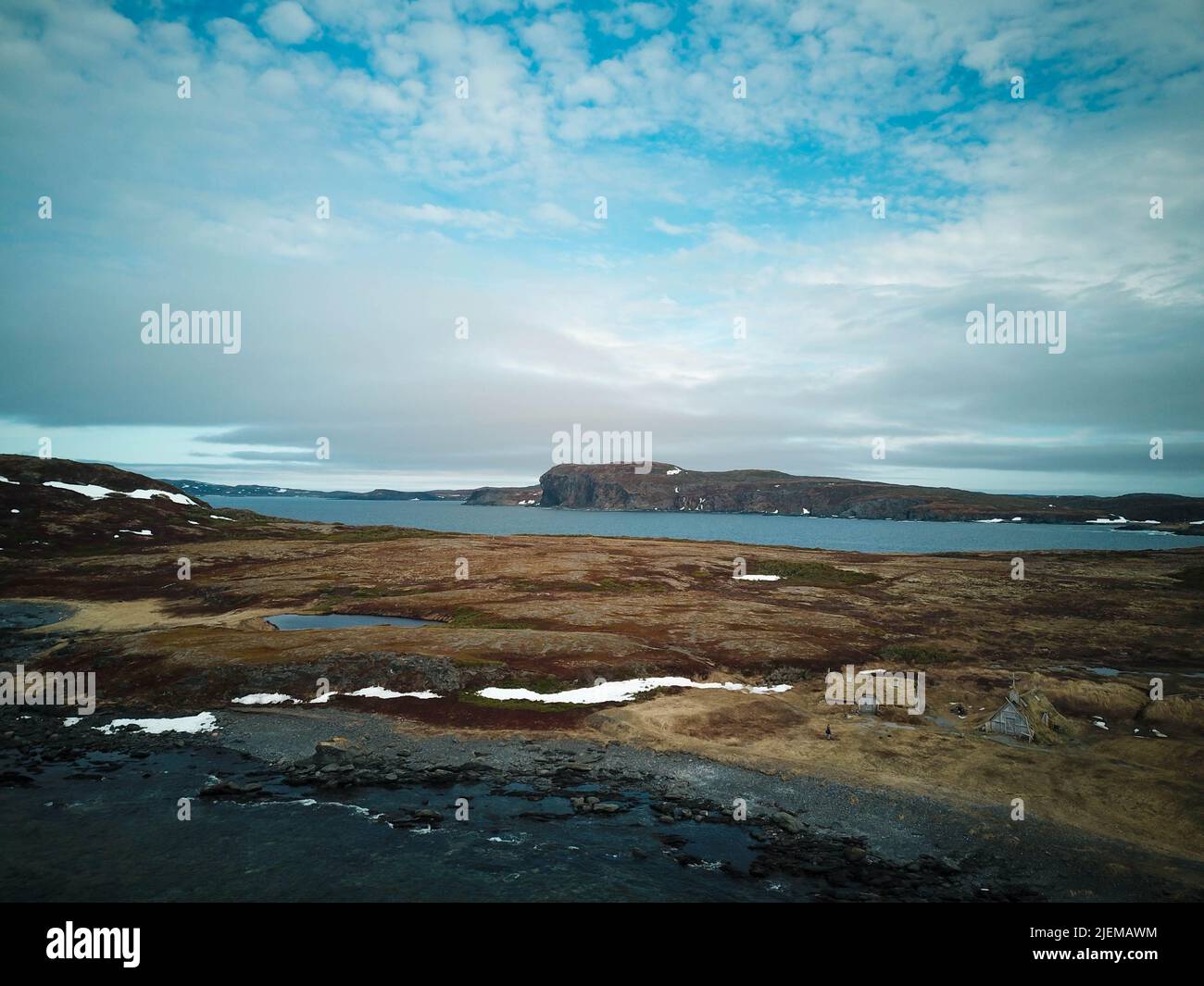 Aerial of lanse aux meadows -Fotos und -Bildmaterial in hoher Auflösung ...