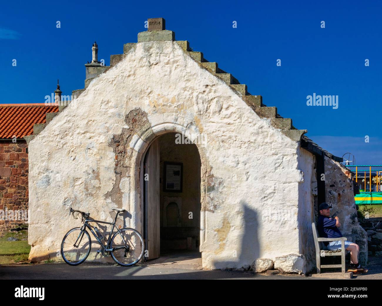 Eine Kirche, rund 1000 Jahre, auf St. Andrew's Old Kirk.die erste ...