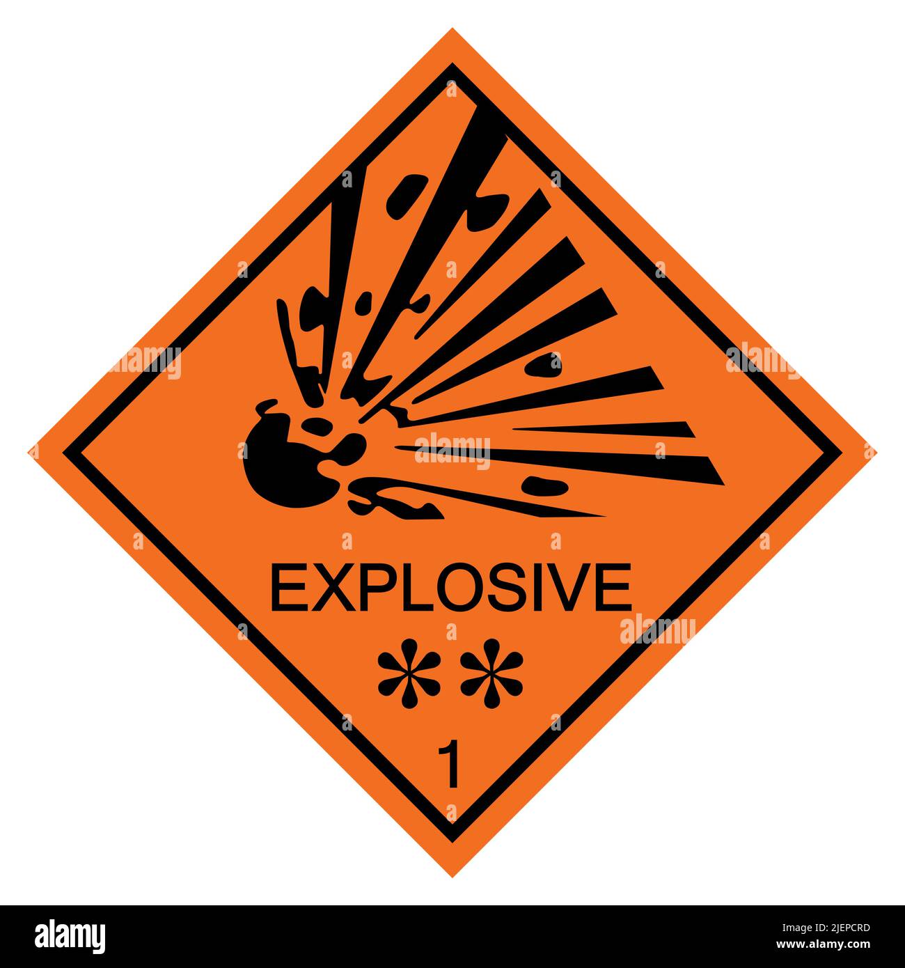 Warning symbol explosive -Fotos und -Bildmaterial in hoher Auflösung ...