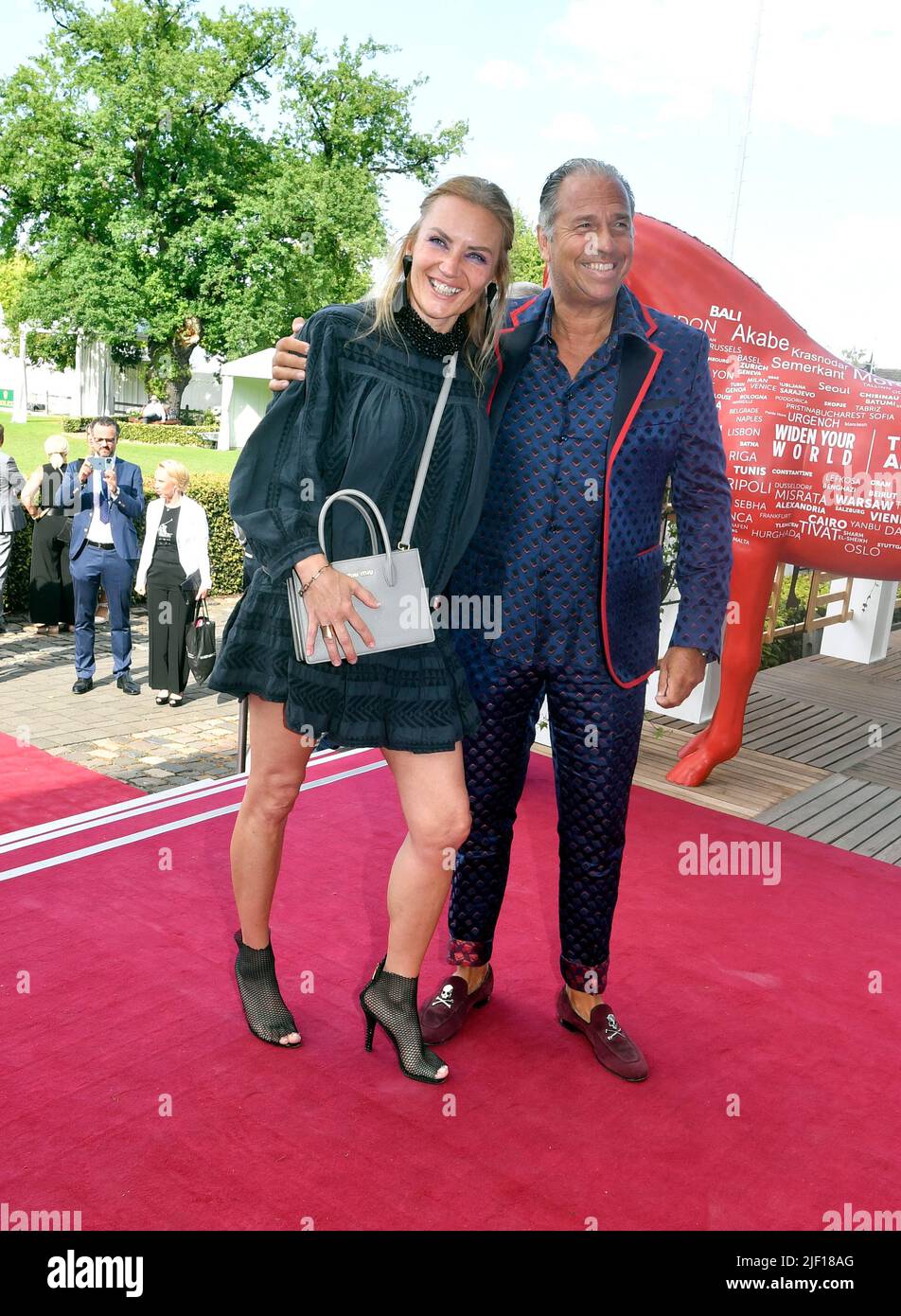 Aachen, Deutschland. 28.. Juni 2022. RTL-Moderator Kai Ebel und seine ...