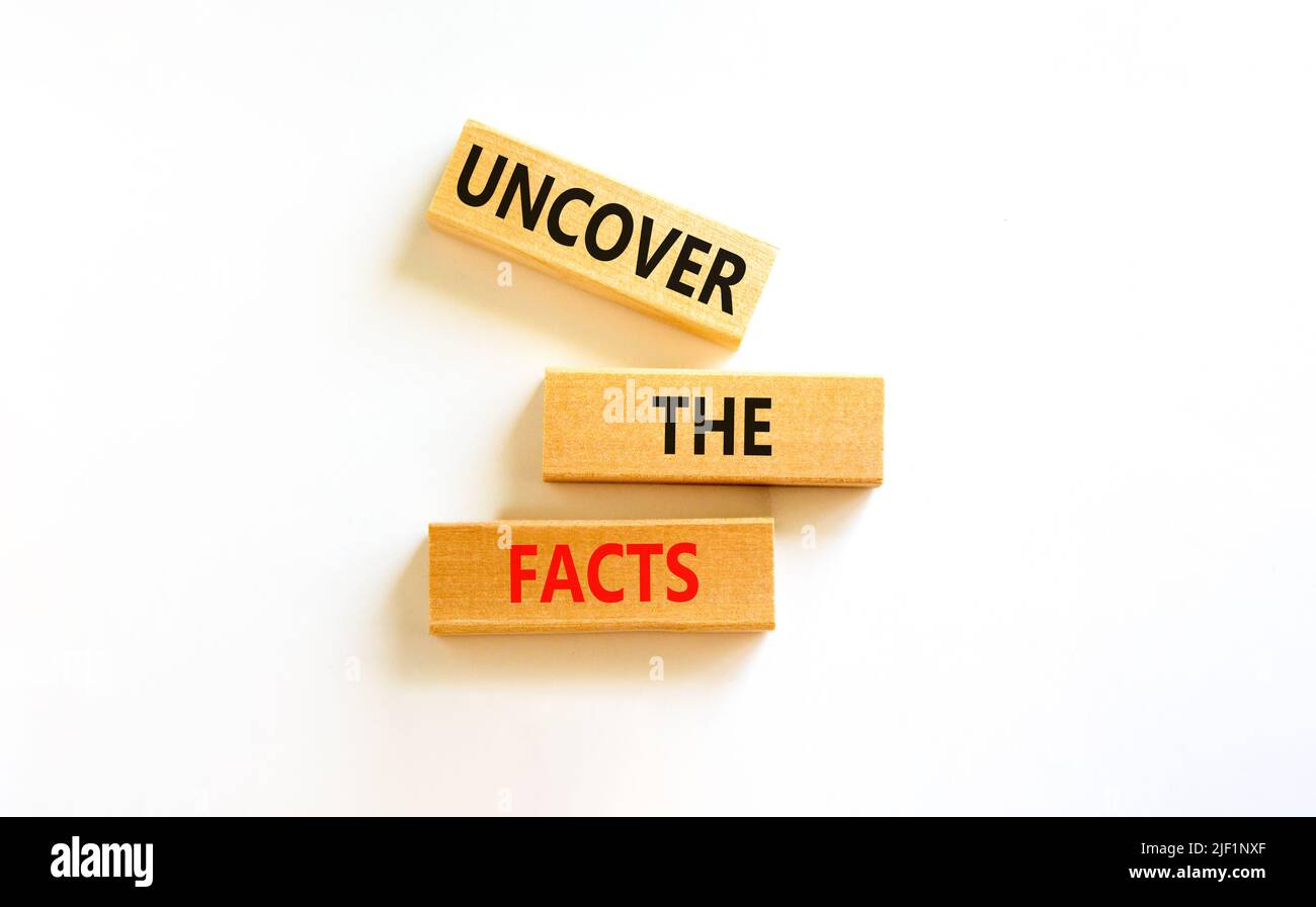 Entdecken Sie das Facts-Symbol. Concept Words enthüllen die Fakten auf ...
