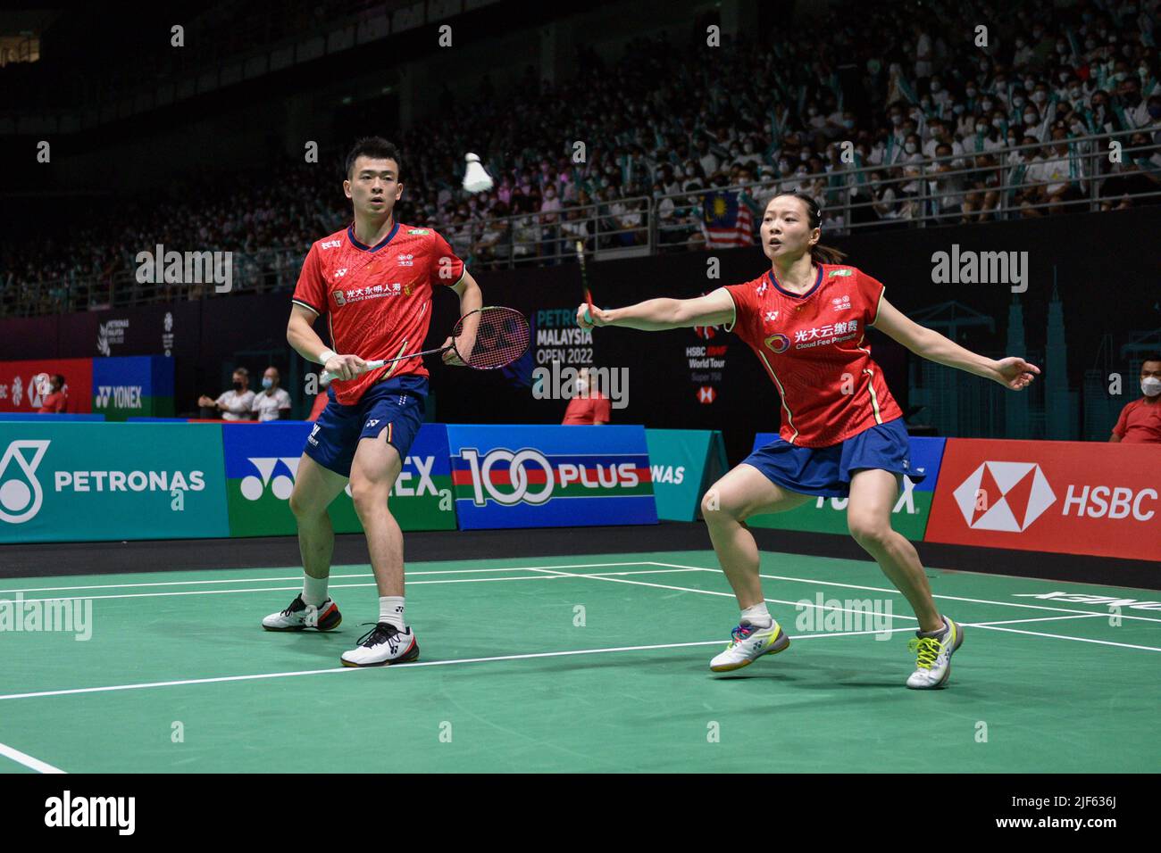 Kuala Lumpur, Malaysia. 30.. Juni 2022. Zheng Siwei (L)/Huang Yaqiong ...