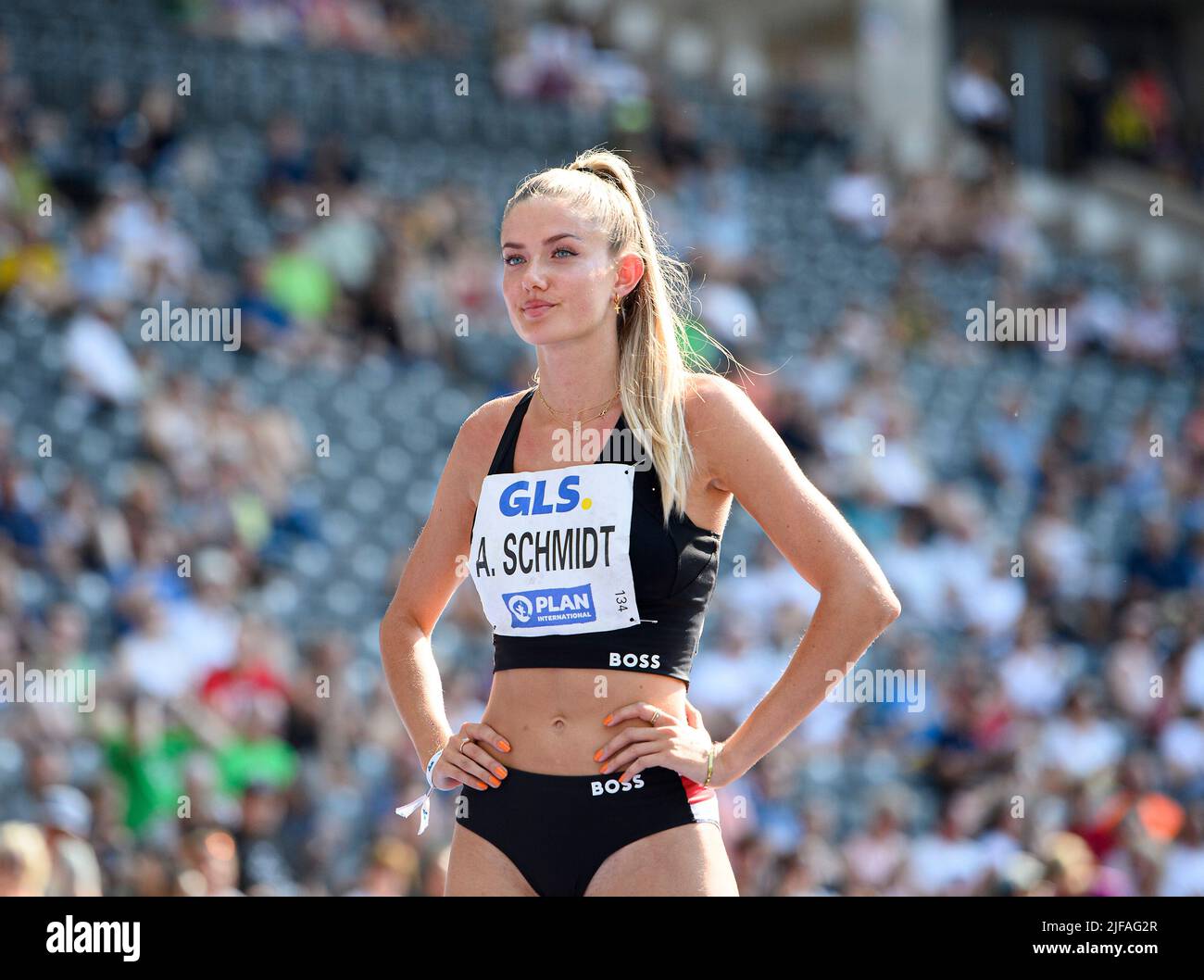 Alica SCHMIDT (SCC Berlin/ 3.. Platz) Finale der Frauen 400m am 26 ...
