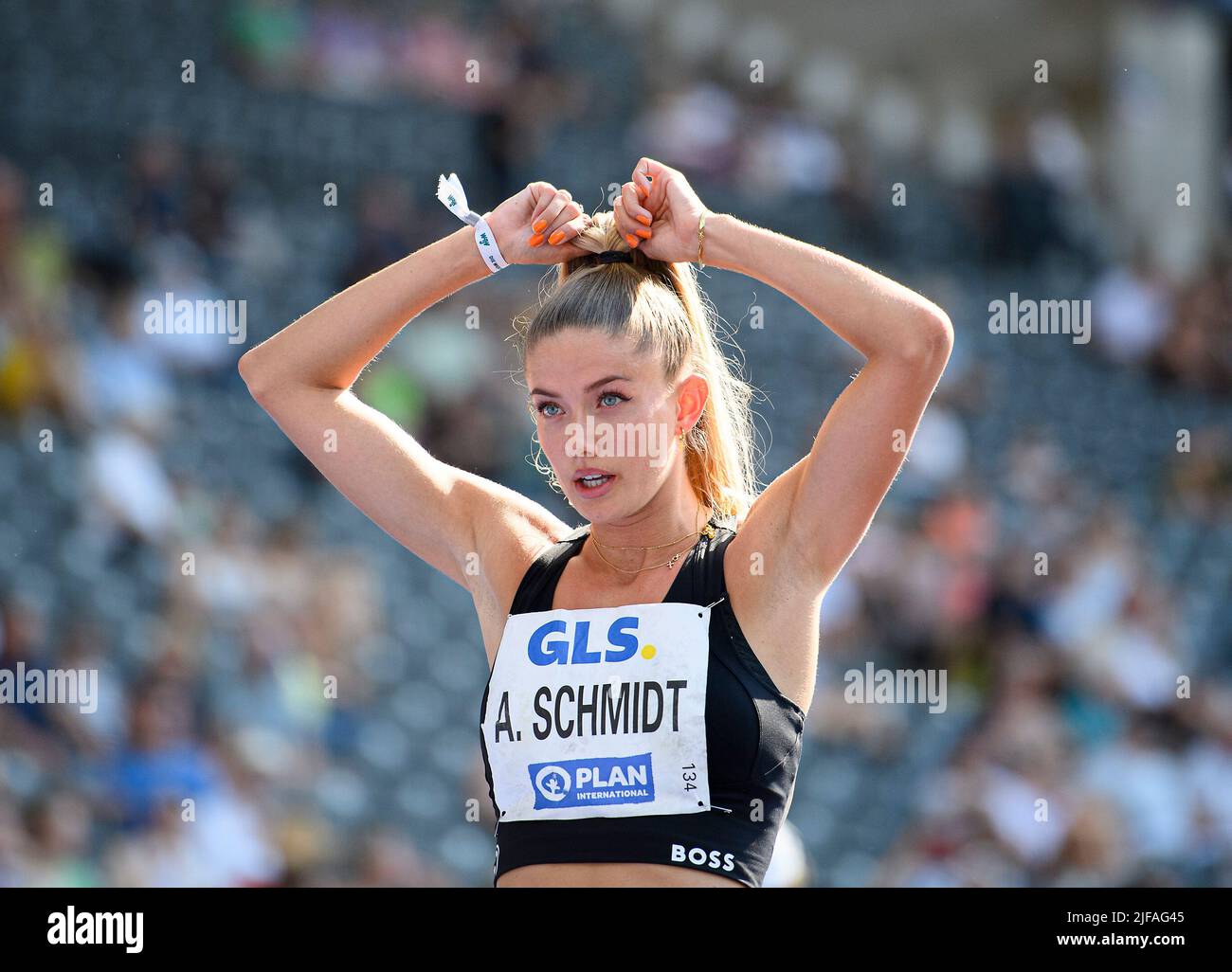 Alica SCHMIDT (SCC Berlin/ 3.. Platz) Geste, Geste, Frauen-Finale 400m ...